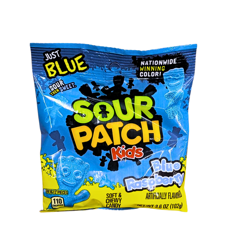 Sour Patch - Kids Blue Raspberry Bag - 102g mhd 26 – My Candytown