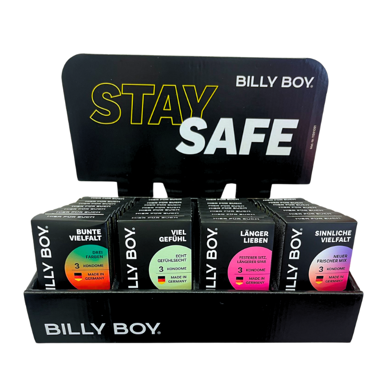 Billy Boy Kondome Thekendisplay - 28 Packungen – My Candytown
