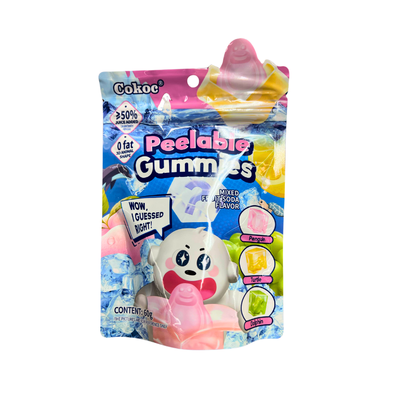 Cokoc Peelable Gummies Mixed Fruit Soda 60g – My Candytown